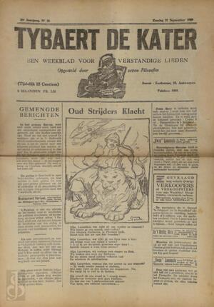 TYBAERT DE KATER. Weekblad voor verstandige lieden - Unknown | De Slegte