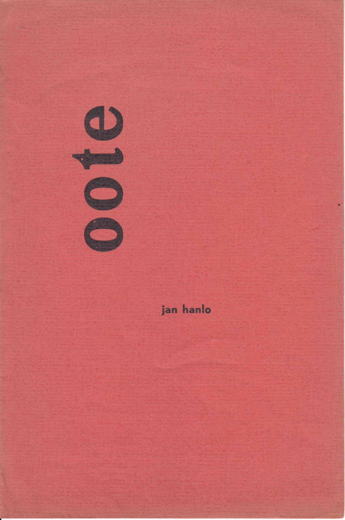 oote - Jan Hanlo | De Slegte
