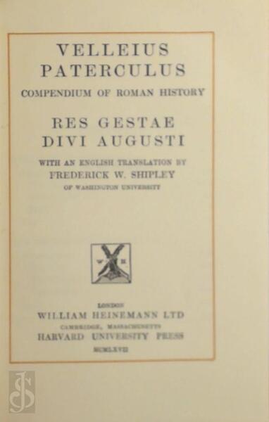 Velleius Paterculus - C. Velleius Paterculus | De Slegte