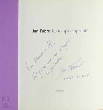 Le temps emprunté [met gesigneerde opdracht aan Eleonore en Jef ...