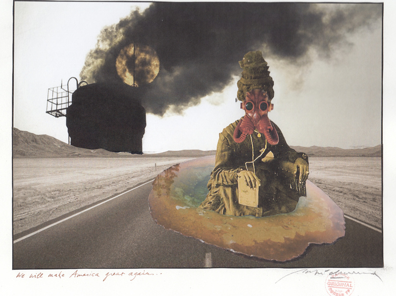 Patrick Conrad - 'We will make America great again' - Originele collage ...