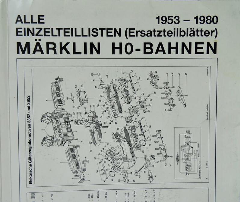 Einzelteillisten (Ersatzteilblätter) für Märklin-H0-Bahnen | De Slegte