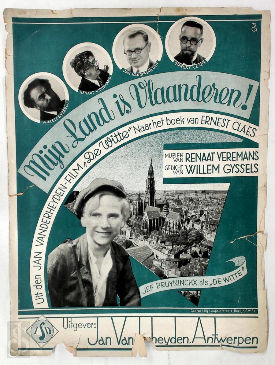 Ernest Claes - 'Mijn land is Vlaanderen' uit den Jan Vanderheyden-film ...