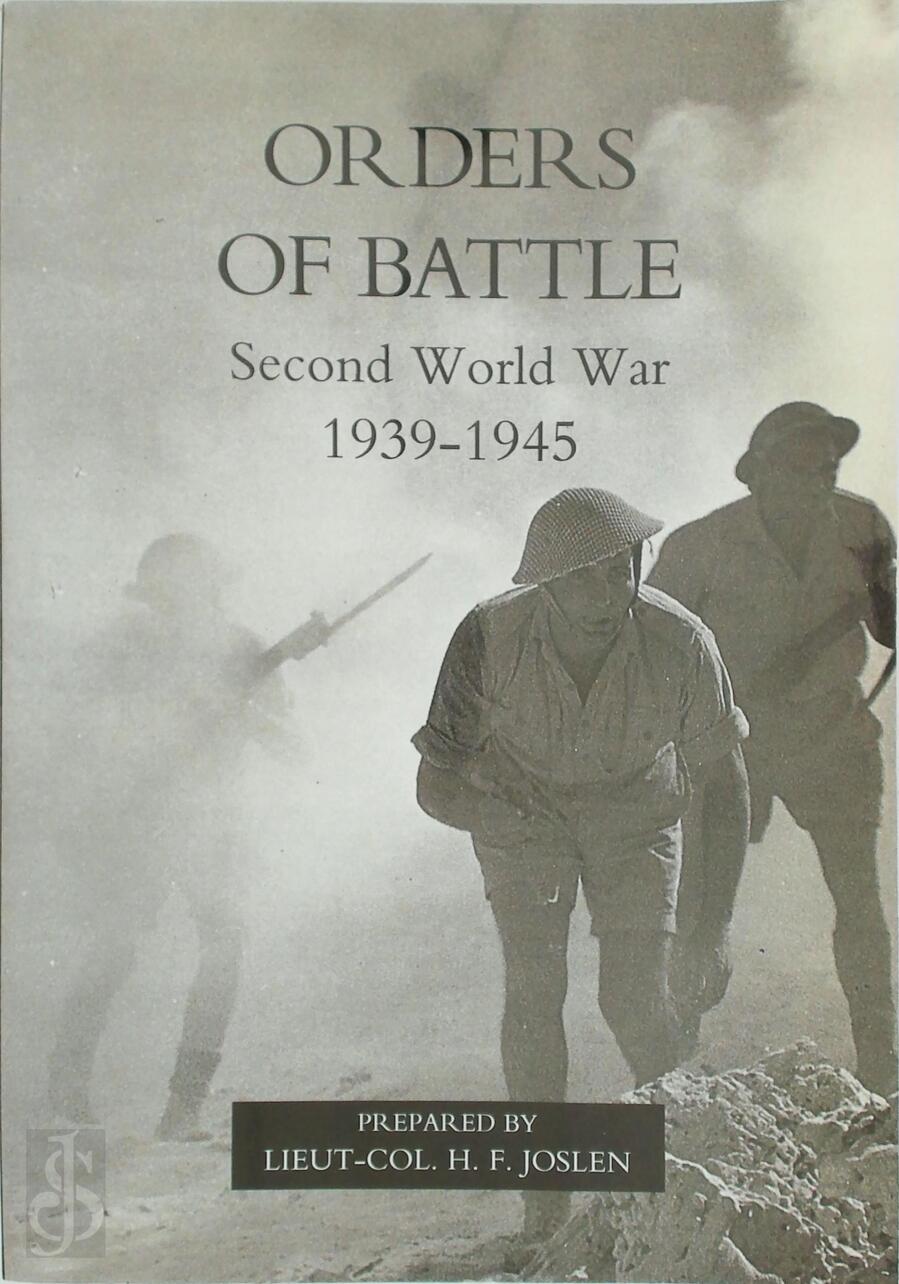 Orders of Battle: Second World War 1939-1945 - H.F. Joslen - (ISBN ...