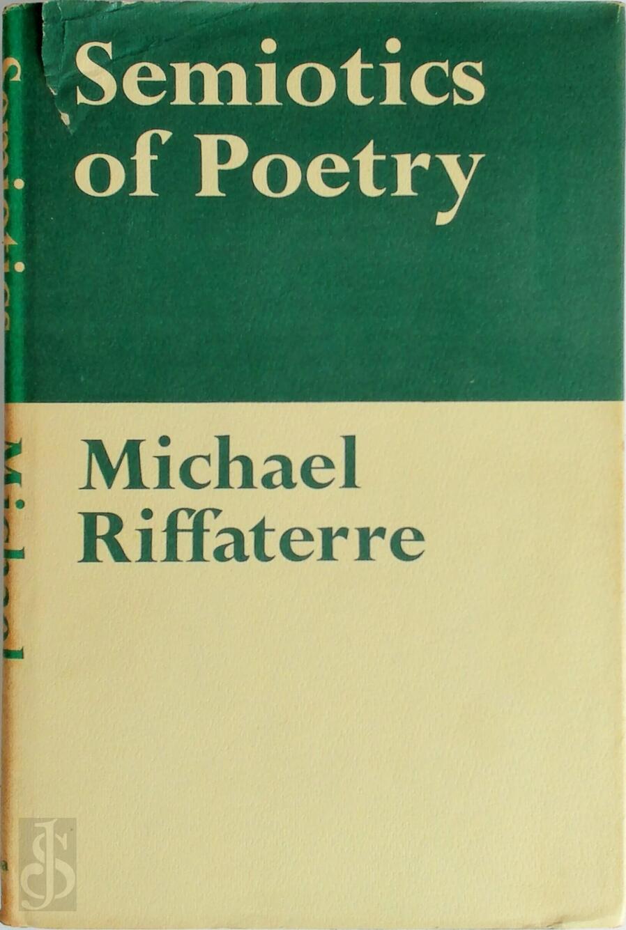 Semiotics of Poetry - Michael Riffaterre - (ISBN: 9780253351654) | De ...