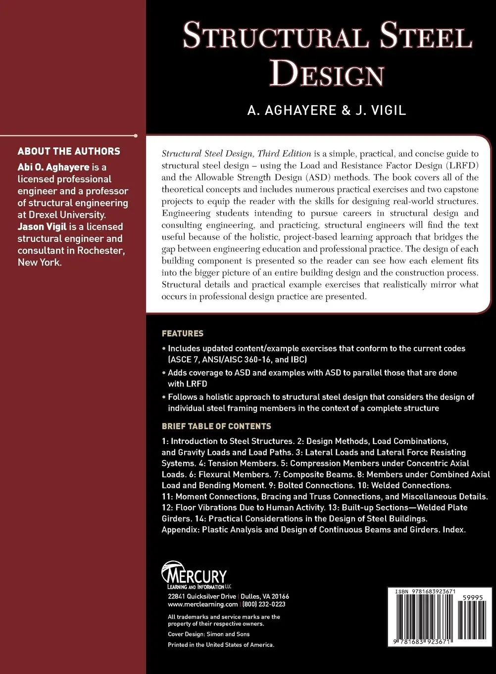Structural Steel Design - Abieyuwa Aghayere, Jason Vigil - (ISBN ...