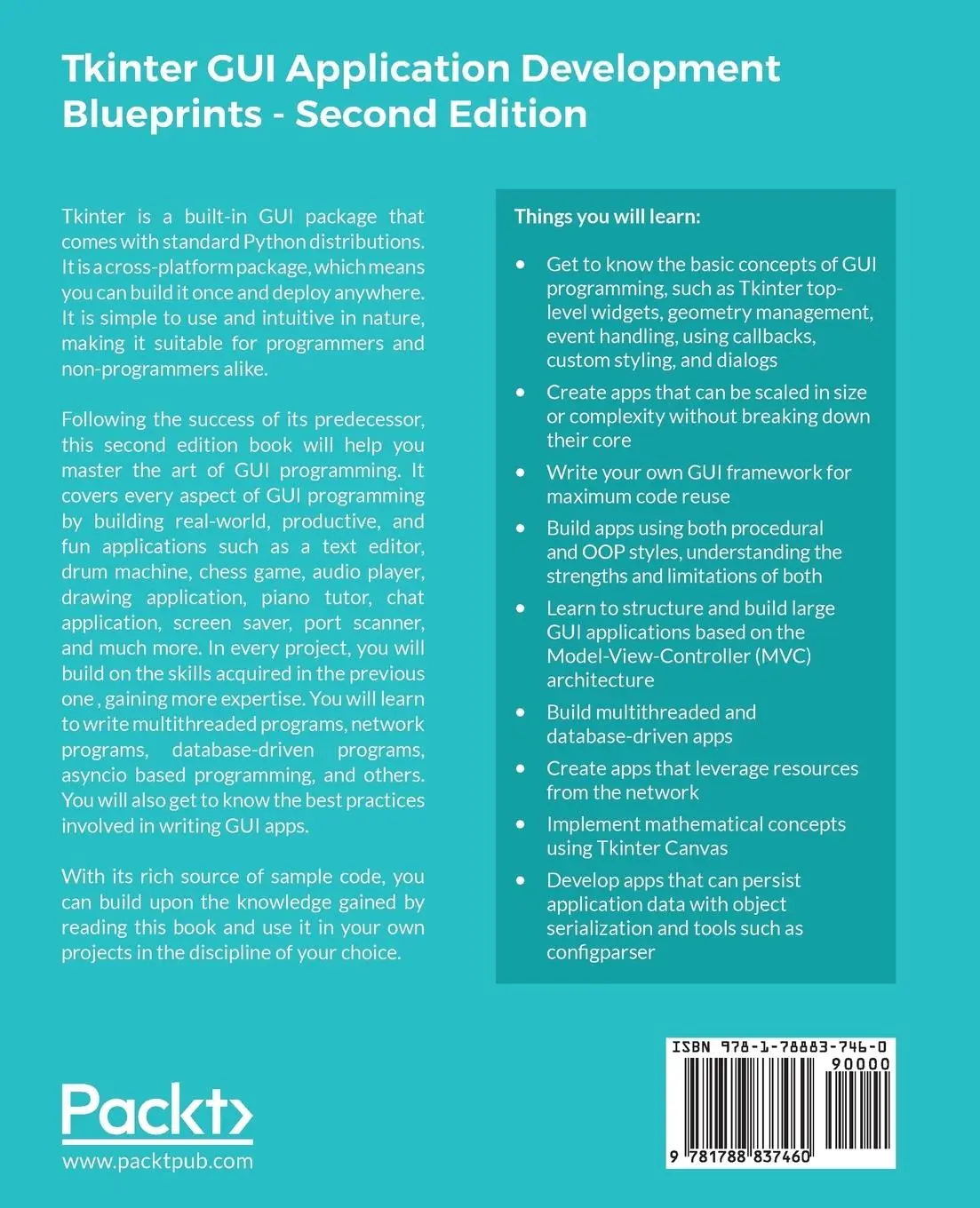 Tkinter GUI Application Development Blueprints - Bhaskar Chaudhary - (ISBN: 9781788837460) | De ...