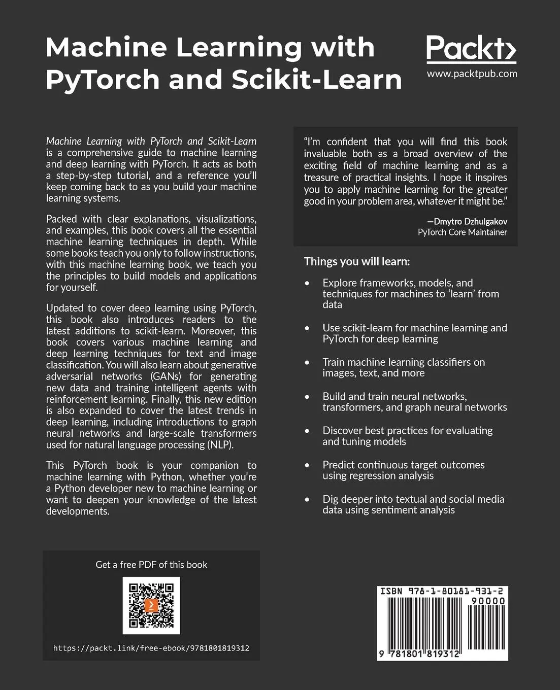 Machine Learning with PyTorch and Scikit-Learn - Sebastian Raschka, Yuxi (Hayden) Liu, Vahid ...