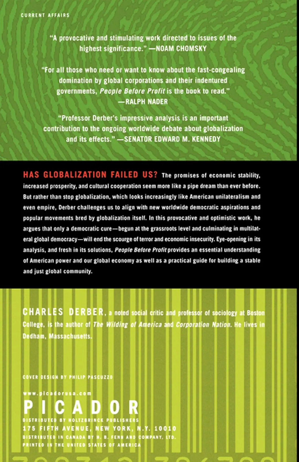 People Before Profit - Charles Derber - (ISBN: 9780312306700) | De Slegte