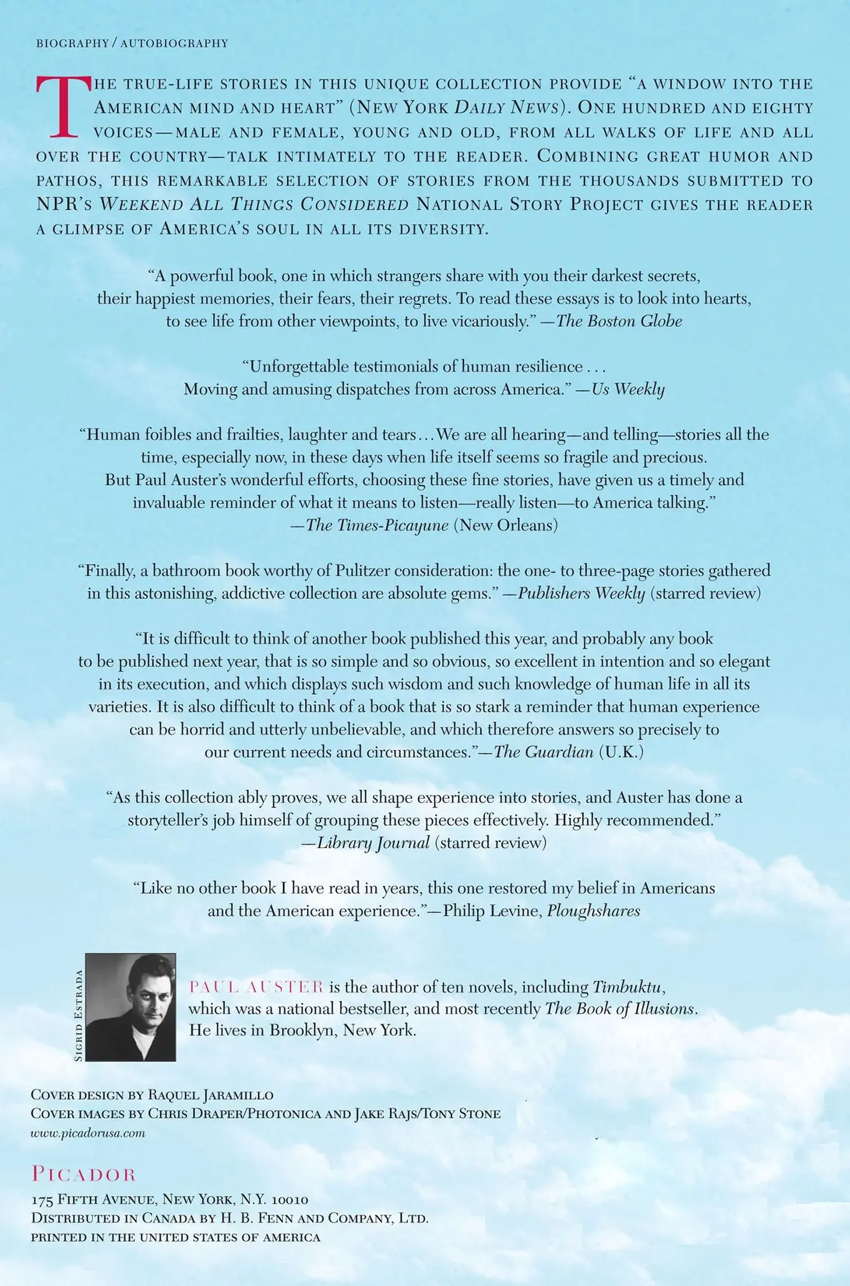 I Thought My Father Was God - Paul Auster - (ISBN: 9780312421007) | De ...