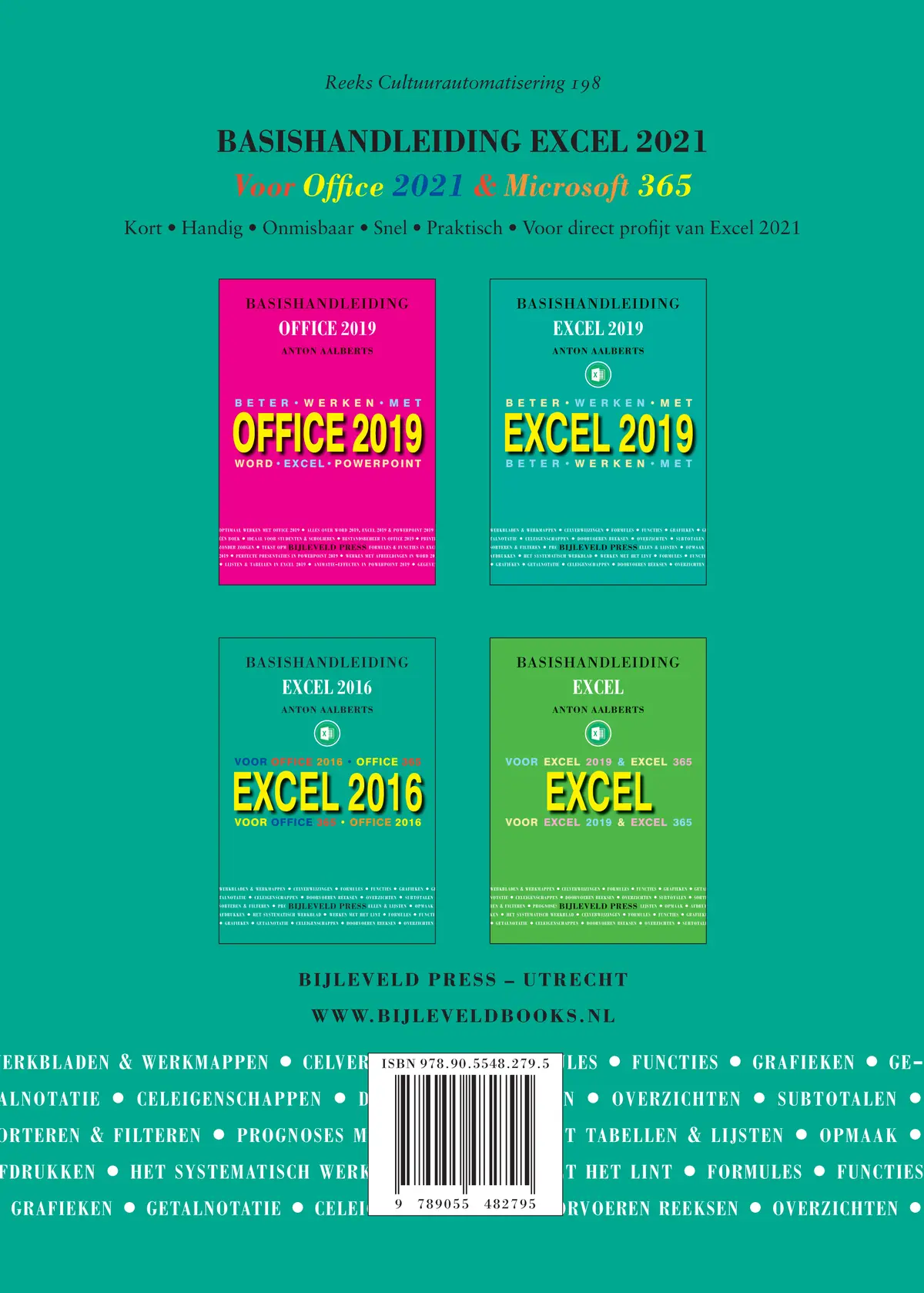 Basishandleiding Excel 2021 - Anton Aalberts - (ISBN: 9789055482795) | De Slegte