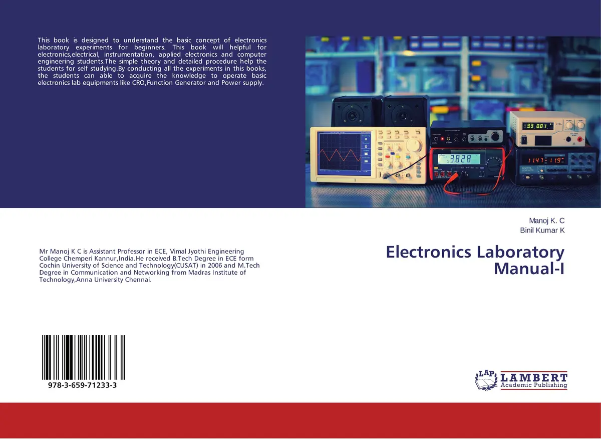 Electronics Laboratory Manual-I - K C Manoj, K Binil Kumar - (ISBN: 9783659712333) | De Slegte