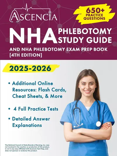 NHA Phlebotomy Study Guide 2025-2026 - Jeremy Downs - (ISBN ...