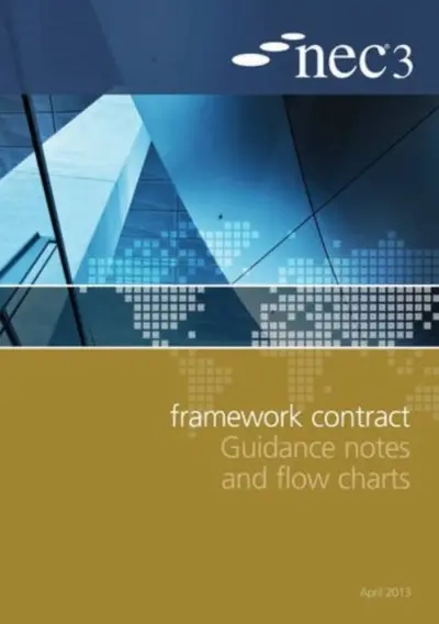 NEC3 Framework Contract Guidance Notes and Flow Charts - NEC - (ISBN ...