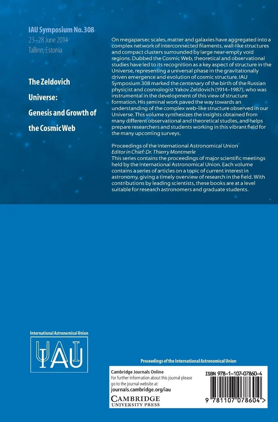 The Zeldovich Universe (IAU S308) - (ISBN: 9781107078604) | De Slegte