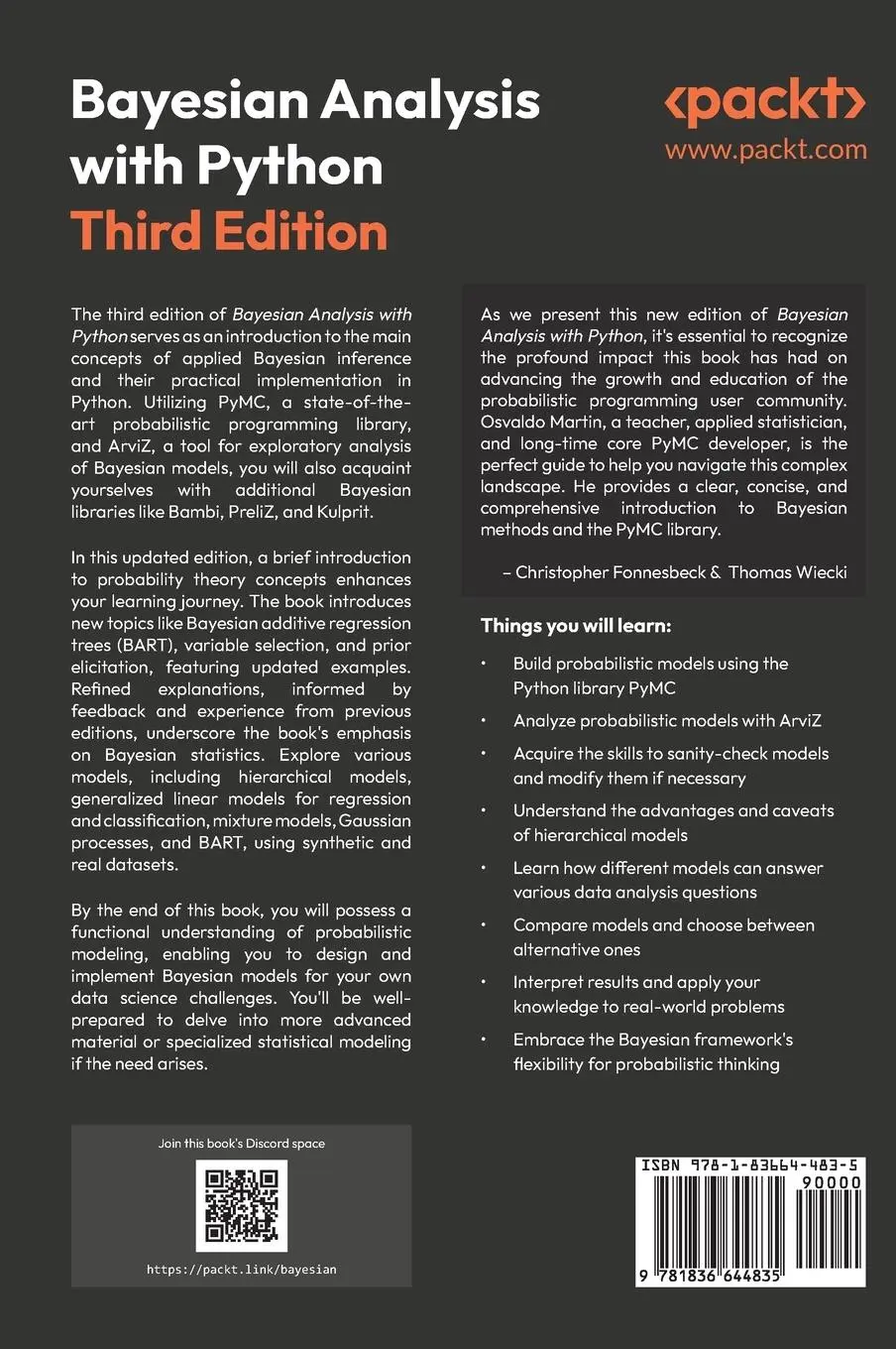 Bayesian Analysis with Python - Third Edition - Osvaldo Martin - (ISBN ...