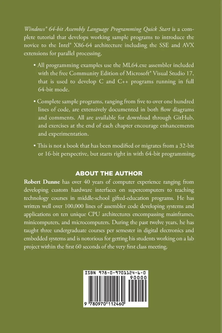 Windows(R) 64-bit Assembly Language Programming Quick Start - Robert Dunne - (ISBN ...