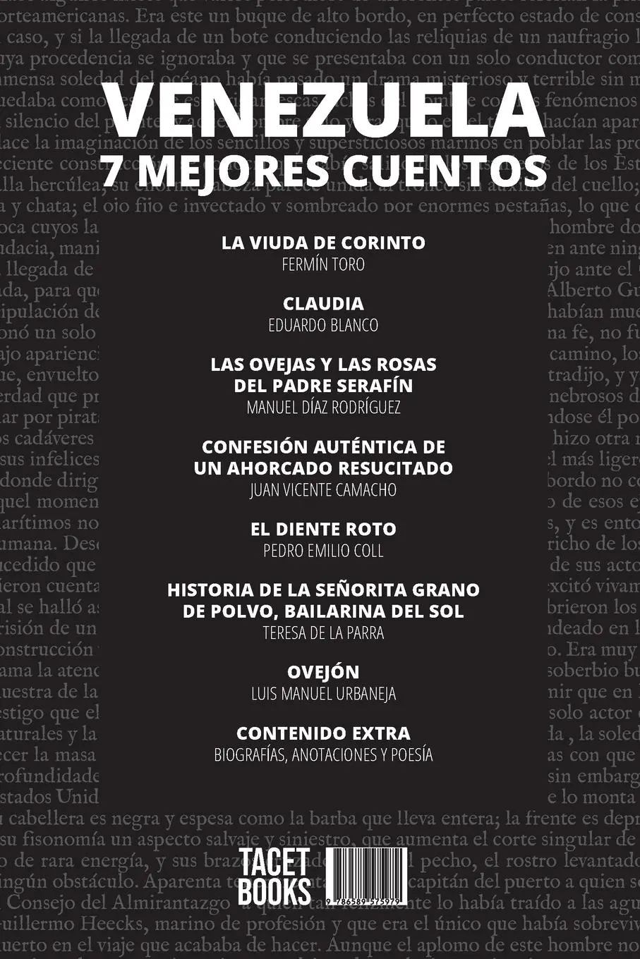 7 mejores cuentos - Venezuela - Andrés Bello, Eduardo Blanco, Teresa De ...