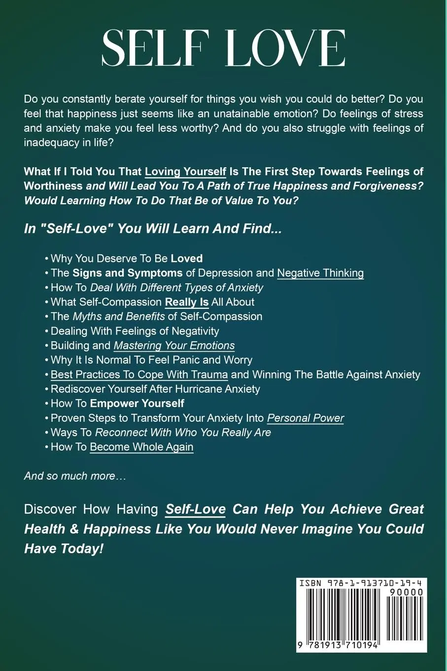 Self Love - Robert G Neff, Kristen K Germer, David A Wallace - (ISBN ...