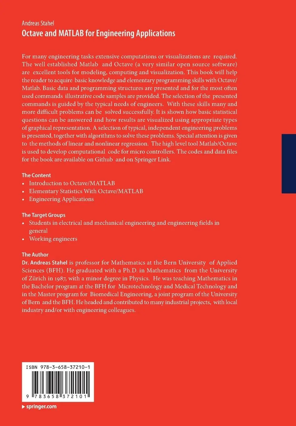 Octave and MATLAB for Engineering Applications - Andreas Stahel - (ISBN: 9783658372101) | De Slegte