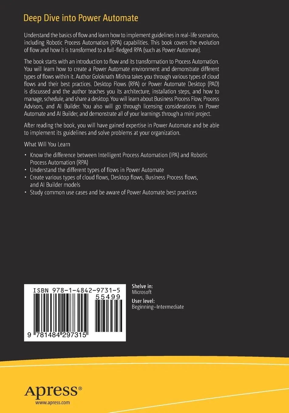 Deep Dive into Power Automate - Goloknath Mishra - (ISBN: 9781484297315) | De Slegte