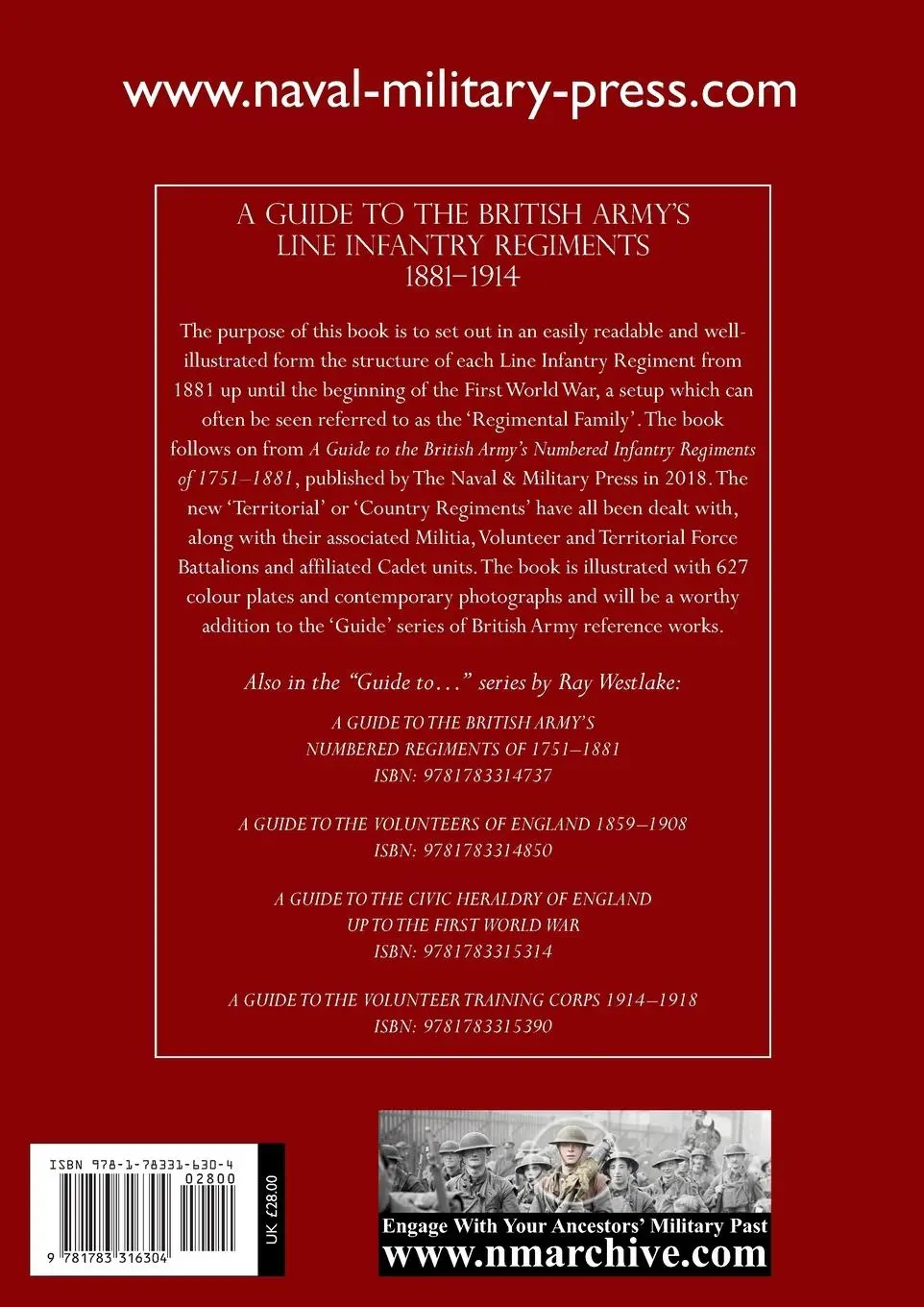 A Guide to the British Army's Line Infantry Regiments, 1881-1914 - Ray ...